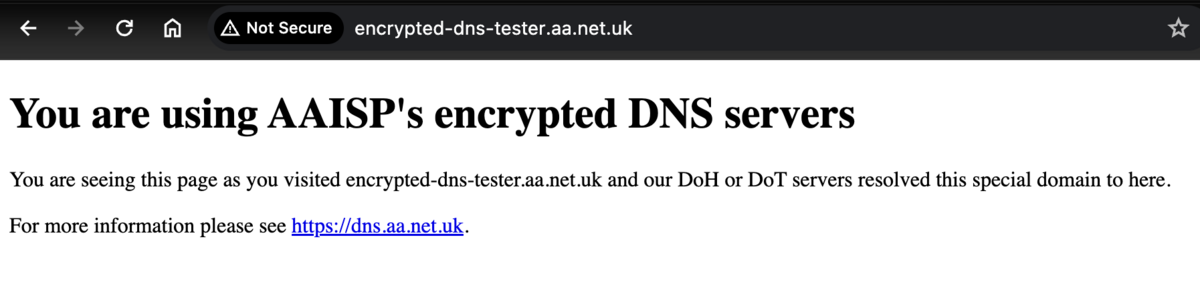 DoH and DoT - AAISP Support Site