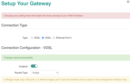 DGA0122 Bridge Mode - AAISP Support Site