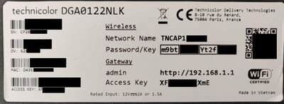 Technicolor DGA0122 - AAISP Support Site