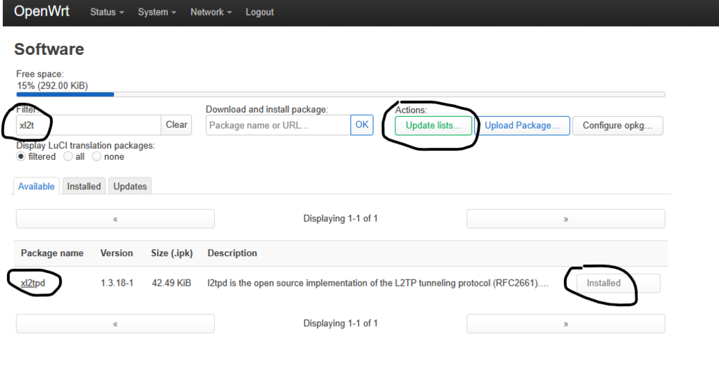 L2TP Client: OpenWRT with Policy Based Routing - AAISP Support Site